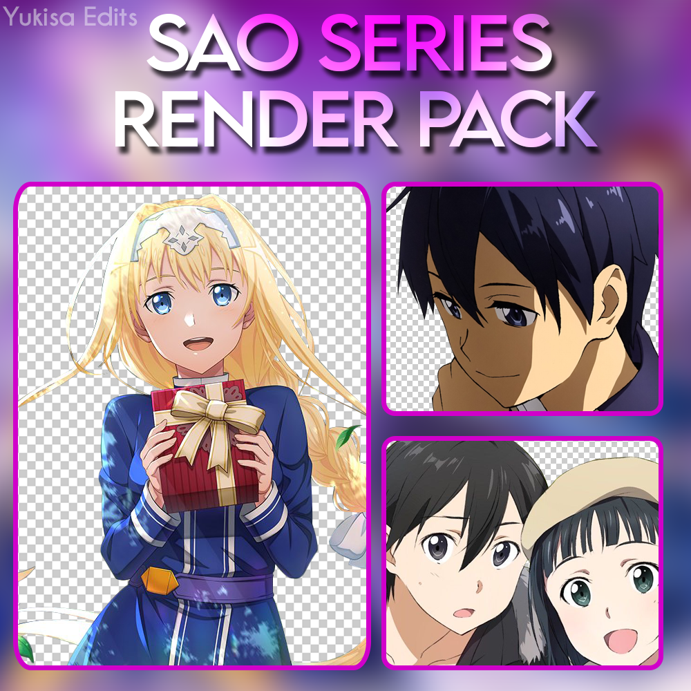 SAO Series Render Pack by nisa-niisan on DeviantArt