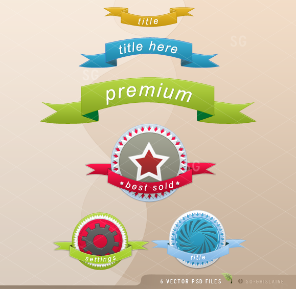 Web Badge Psd
