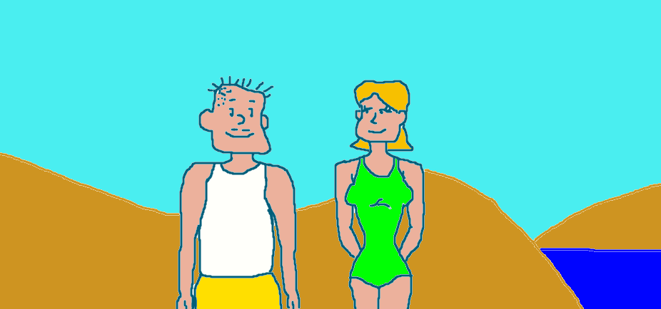 Linus and Mary Jo at the Beach by HPDrummerman on DeviantArt