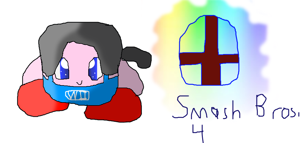 Kirby in the WII fitness trainer's hat by Kittygames50 on DeviantArt