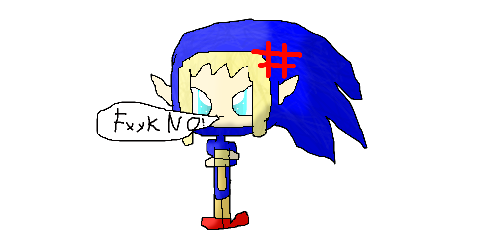 Link in Sonic's cloths by Kittygames50 on DeviantArt