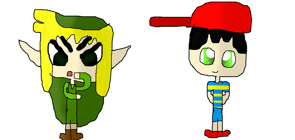 Toon Link and Ness (Smash Tag 28) by Kittygames50 on DeviantArt
