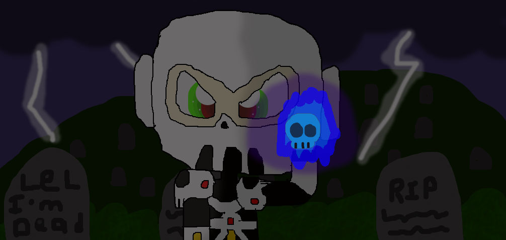 Spooky Scary Skull Man by Kittygames50 on DeviantArt