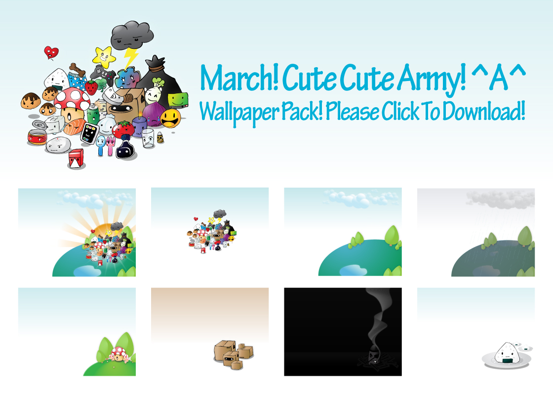Cute Cute Army Wallpack by axii on DeviantArt
