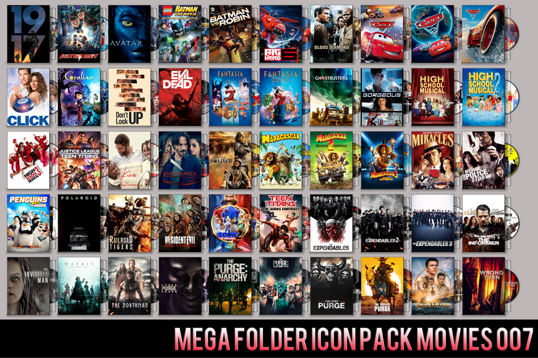 Mega Folder Icon Pack Movie 007 by MarroneCavalcante on DeviantArt