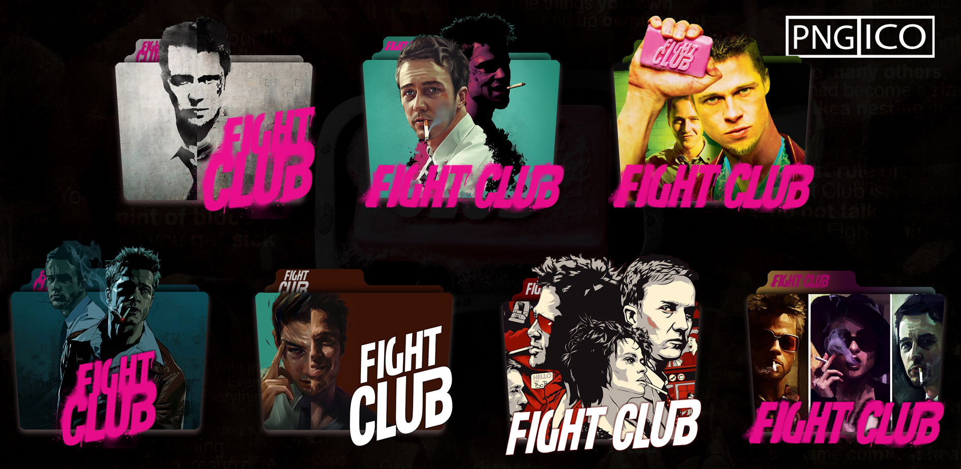 FIGHT CLUB (1999) FOLDER ICON PACK by ajaykr0202 on DeviantArt