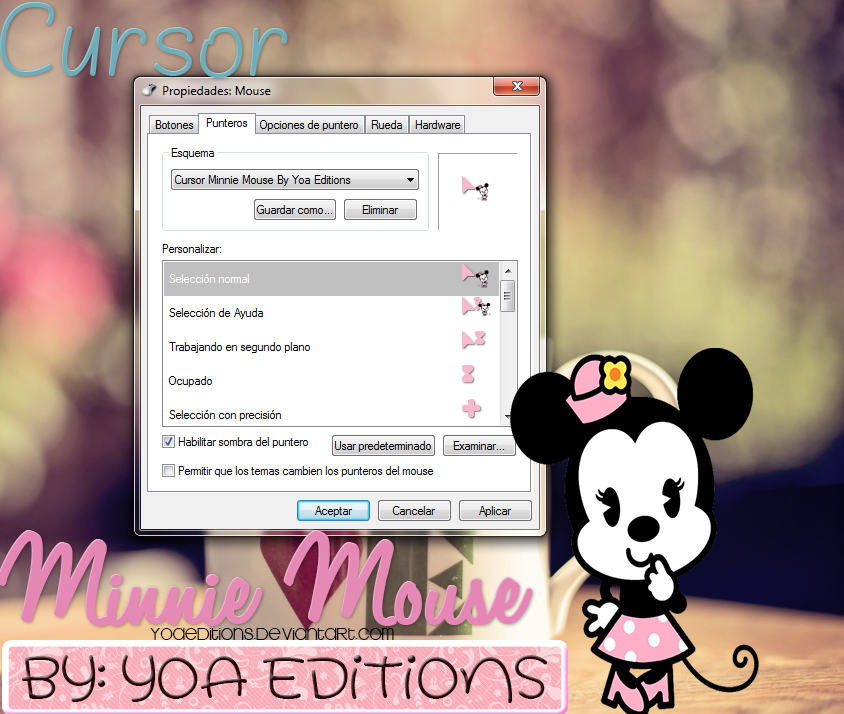 Cursor Minnie Mouse by Yoa Editions by yoaeditions on DeviantArt