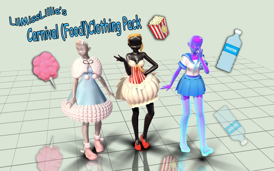 .:MMD DL:. Carnival Clothing [500+ Watcher Gifts] by LilMissLillie on ...