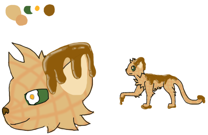 the waffle cat by Shopoke on DeviantArt