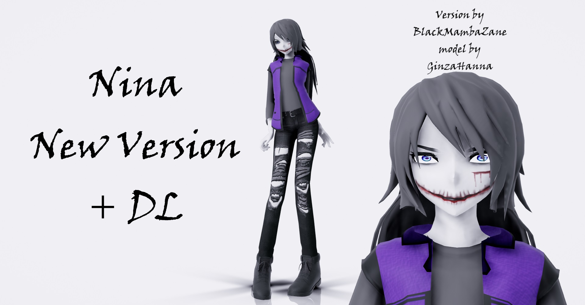 [ Creepypasta MMD ] Nina New Version + DL by GinzaHanna on DeviantArt