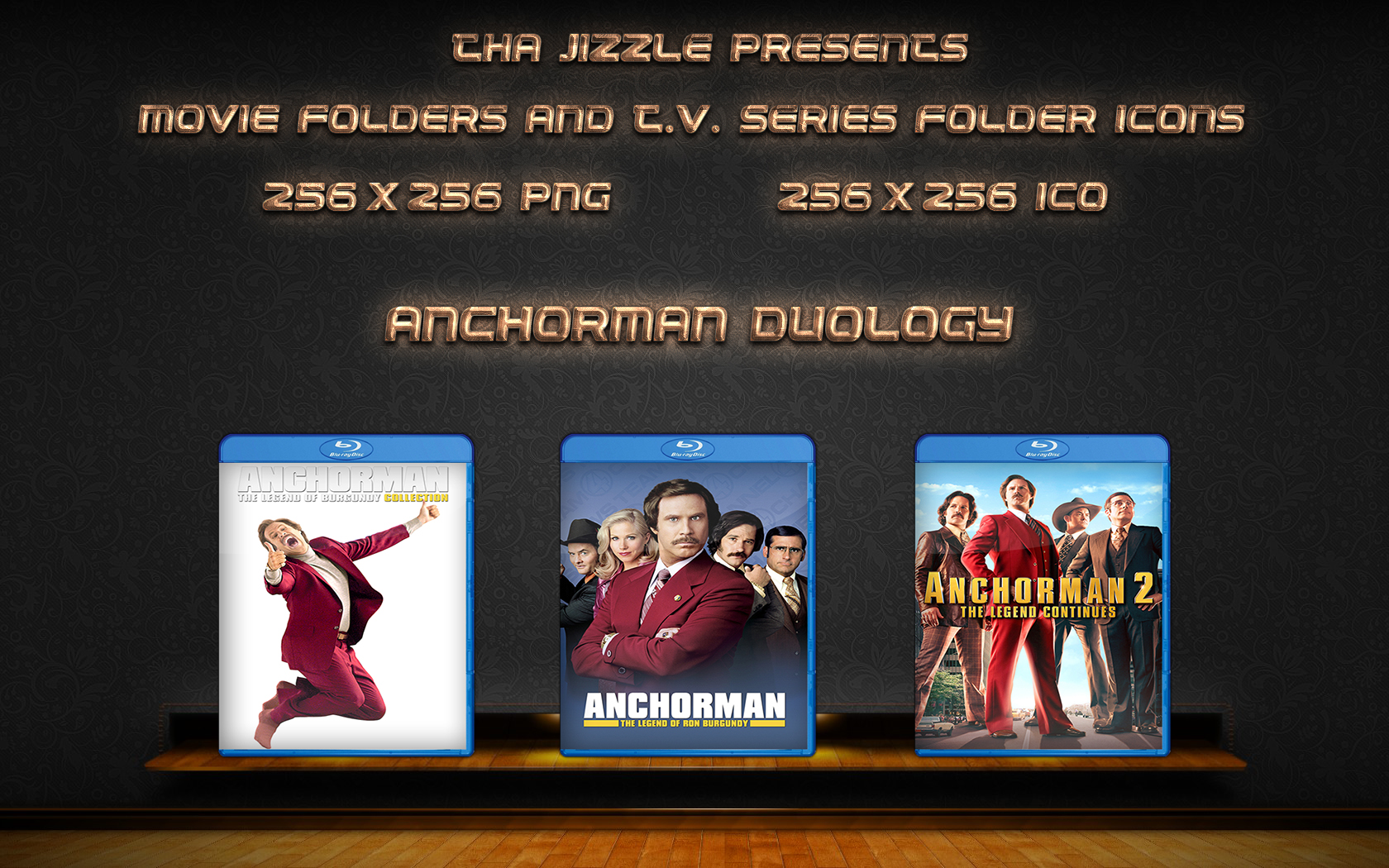 Anchorman Duology Movie Folder Icons by ThaJizzle on DeviantArt
