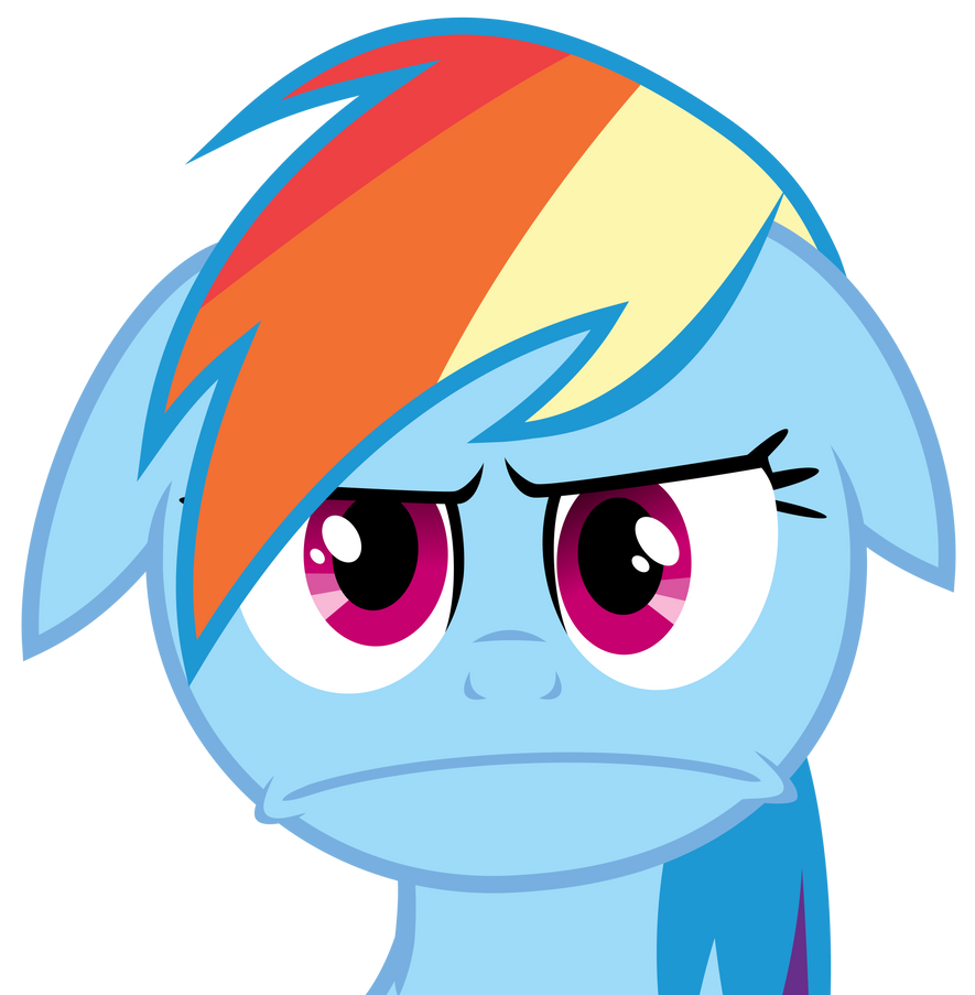 Rainbow Dash getting angry (S2 E8) [svg vector] by LeonTheOriginal on ...