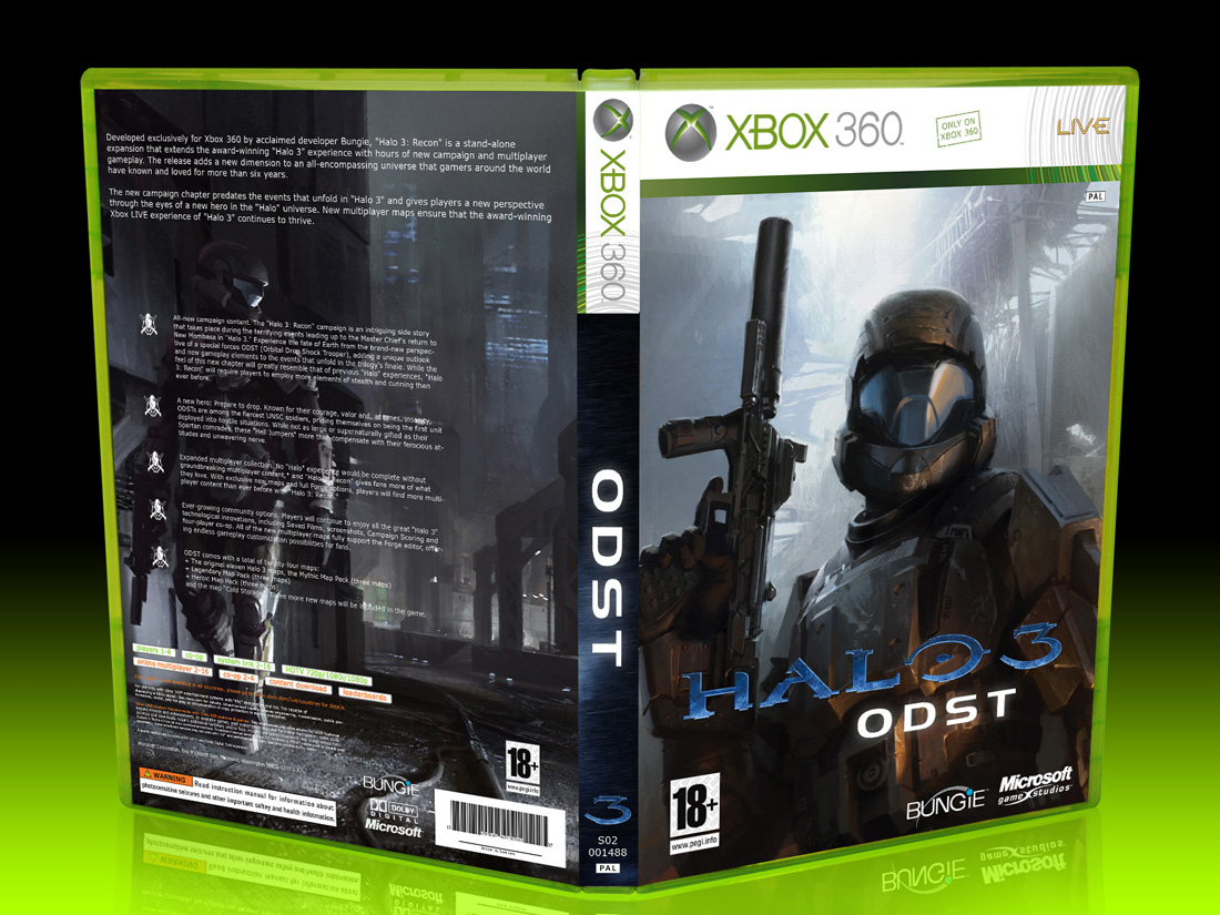 Halo 3 ODST dvd cover by BlotarenSS on DeviantArt