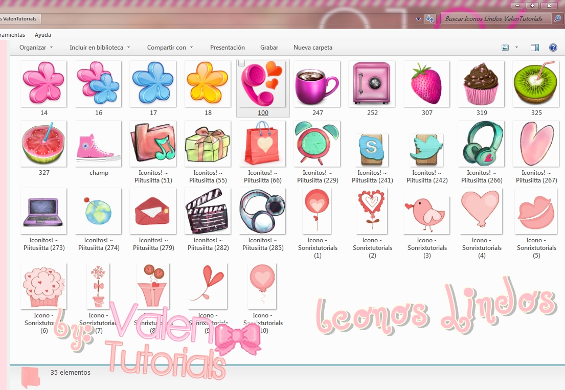 Iconos Lindos Super Cute by ValenTutorials on DeviantArt
