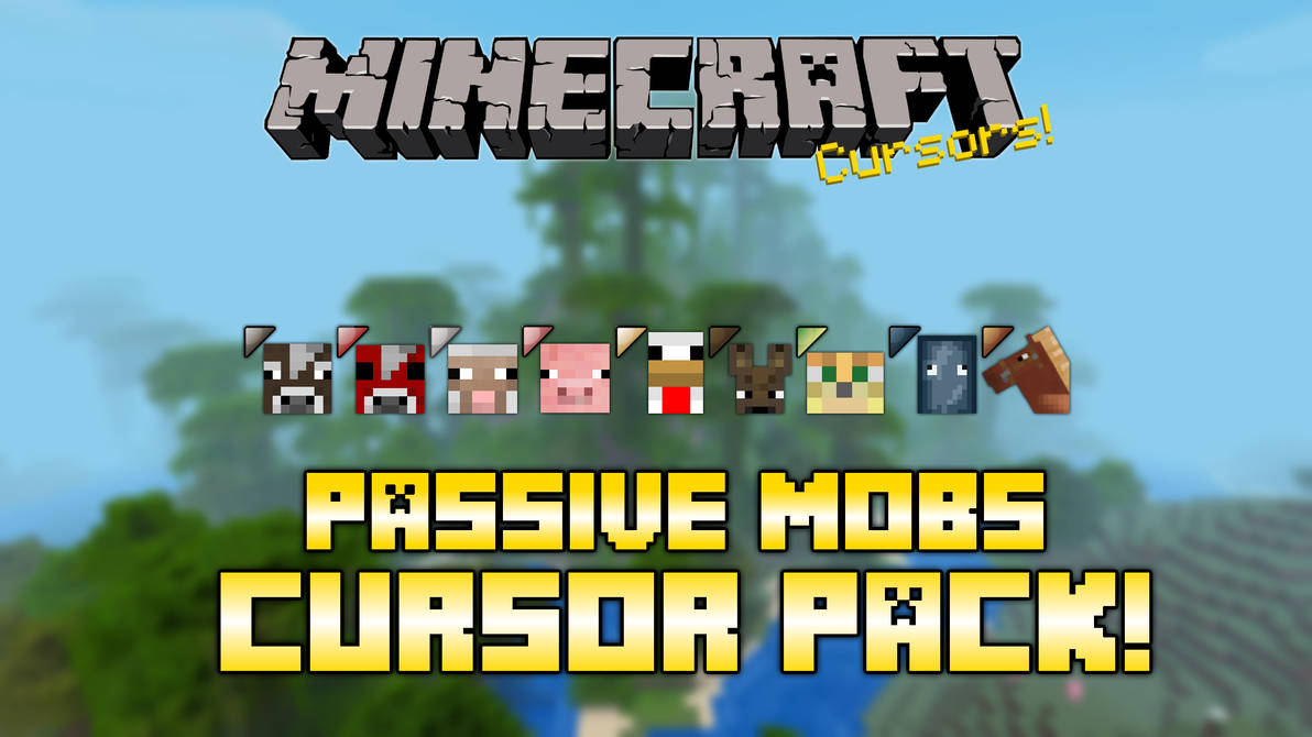 Minecraft Passive Mobs Cursor Pack by dakotaatokad on DeviantArt