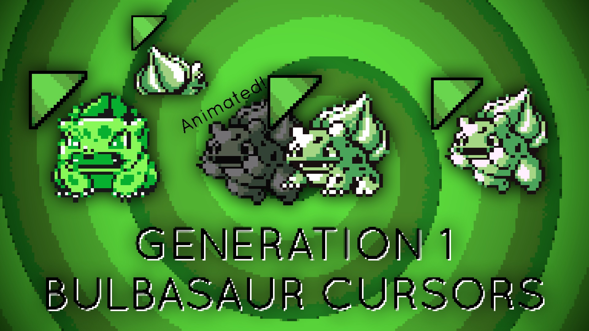 Kanto Bulbasaur Cursors by dakotaatokad on DeviantArt