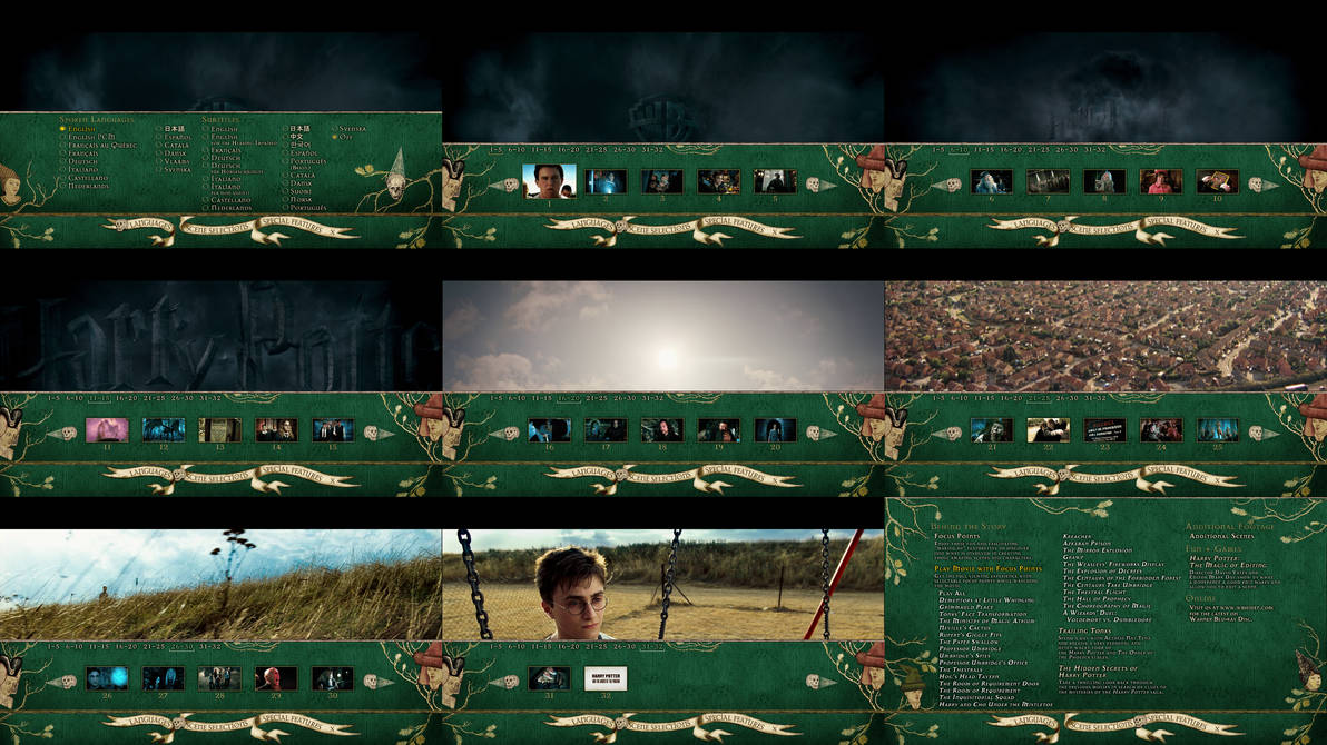 Harry Potter/The Order Of The Phoenix BD/DVD Menus by dakotaatokad on ...