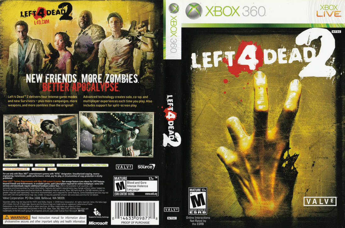 Left 4 Dead 2 Xbox 360 Box-Art by dakotaatokad on DeviantArt
