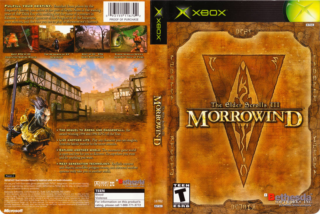 Morrowind Boxart (Xbox Original) by dakotaatokad on DeviantArt