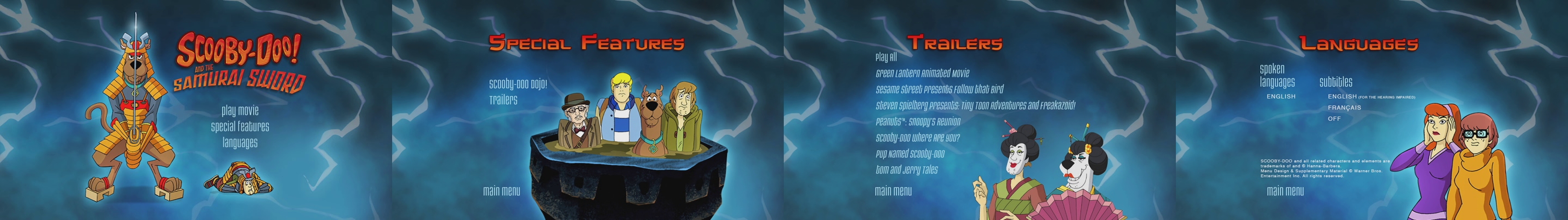 Scooby Doo and the Samurai Sword DVD Menus by dakotaatokad on DeviantArt