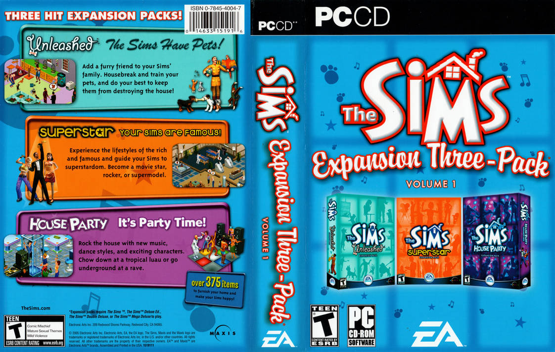 The Sims Expansion 3 Pack Vol. 1 Boxart by dakotaatokad on DeviantArt