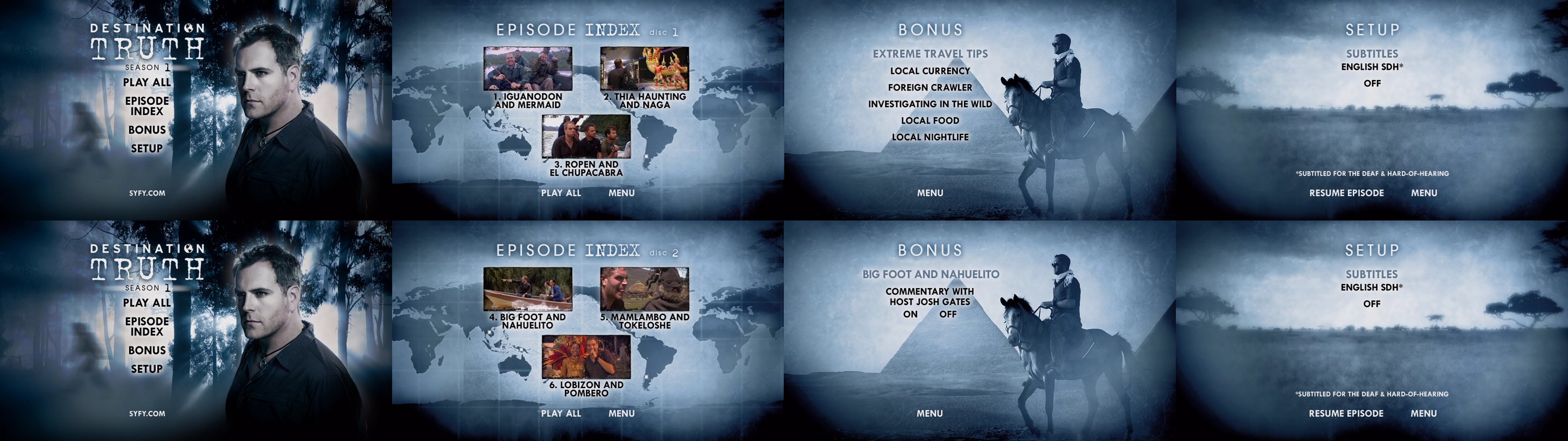 Destination Truth Season 1 DVD Menus by dakotaatokad on DeviantArt