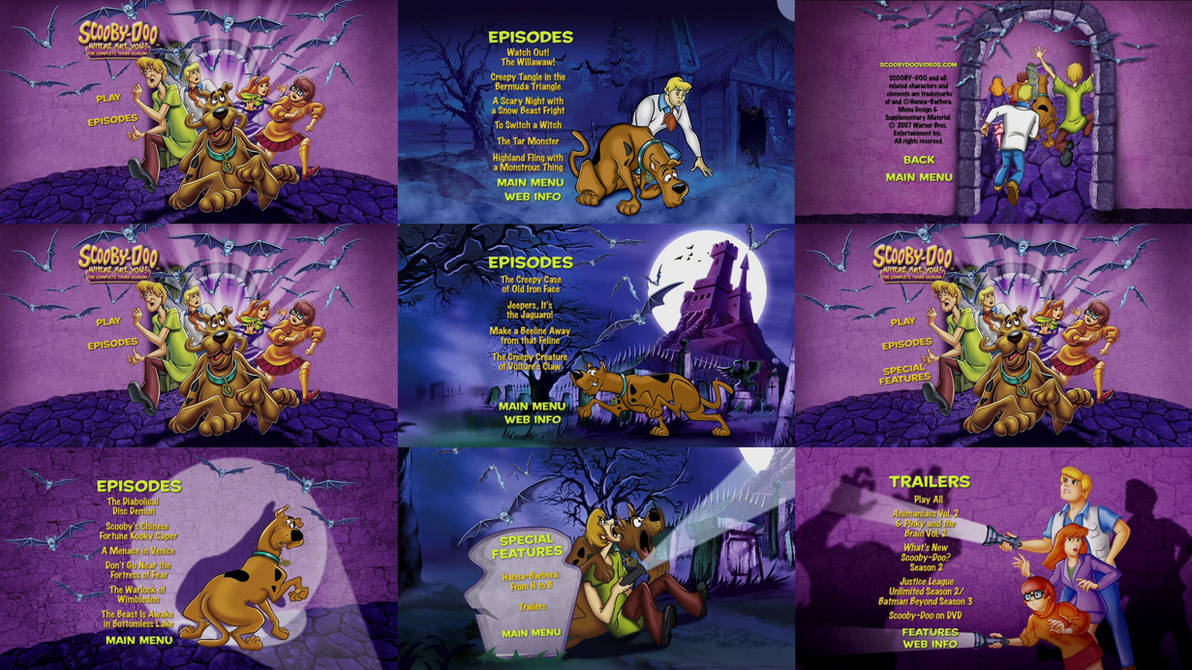 Scooby Doo Where Are You? Season 3 DVD Menus by dakotaatokad on DeviantArt