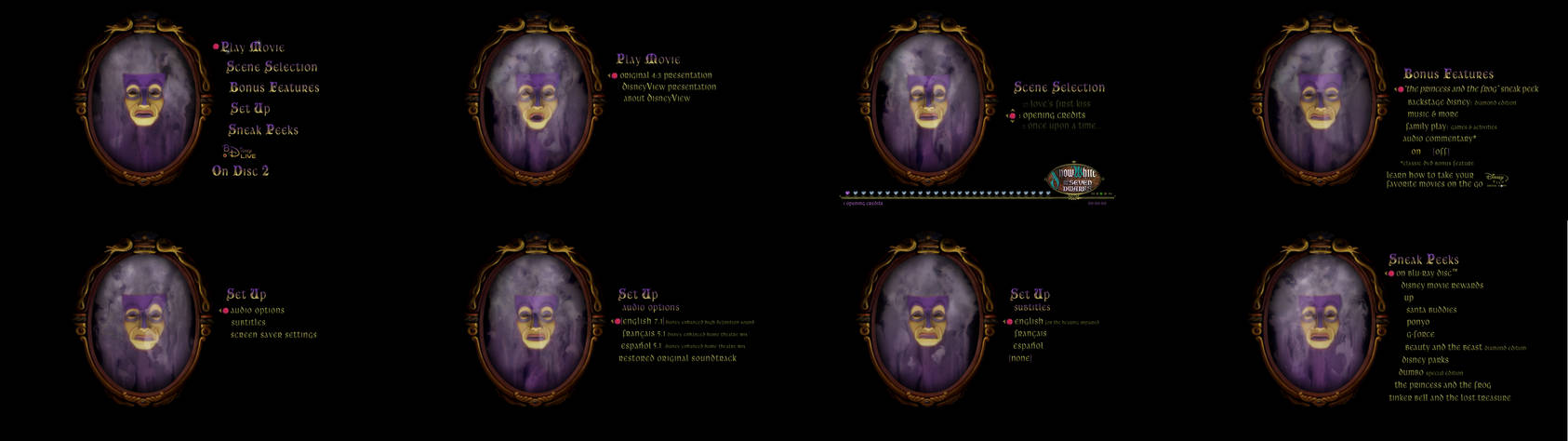 Snow White DVD + Blu-Ray Menus by dakotaatokad on DeviantArt