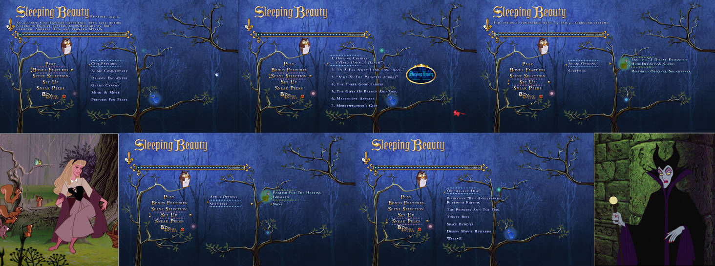 Sleeping Beauty Blu-Ray Menus by dakotaatokad on DeviantArt