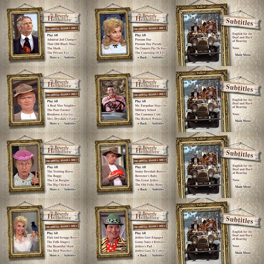 The Beverly Hillbillies Season 4 DVD Menus by dakotaatokad on DeviantArt
