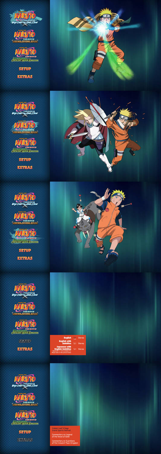 Naruto Triple Feature Blu-Ray Menus by dakotaatokad on DeviantArt