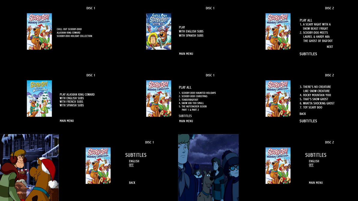 Scooby Doo Holiday Collection DVD Menus by dakotaatokad on DeviantArt