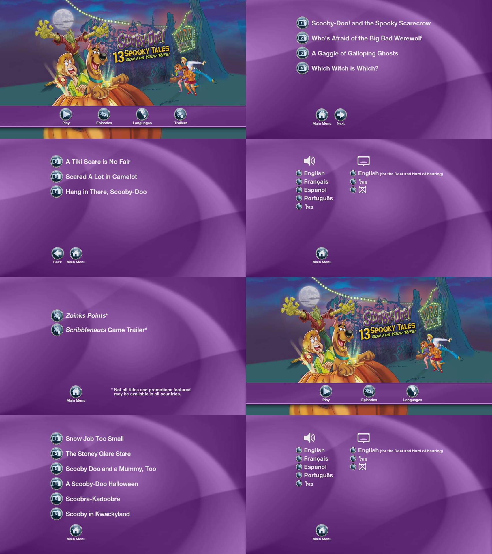 Scooby Doo 13 Spooky Tales DVD Menus by dakotaatokad on DeviantArt