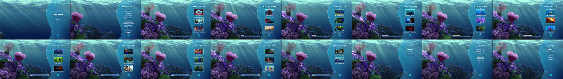 Finding Nemo Dvd And Blu Ray Combo Menus By Dakotaatokad On Deviantart