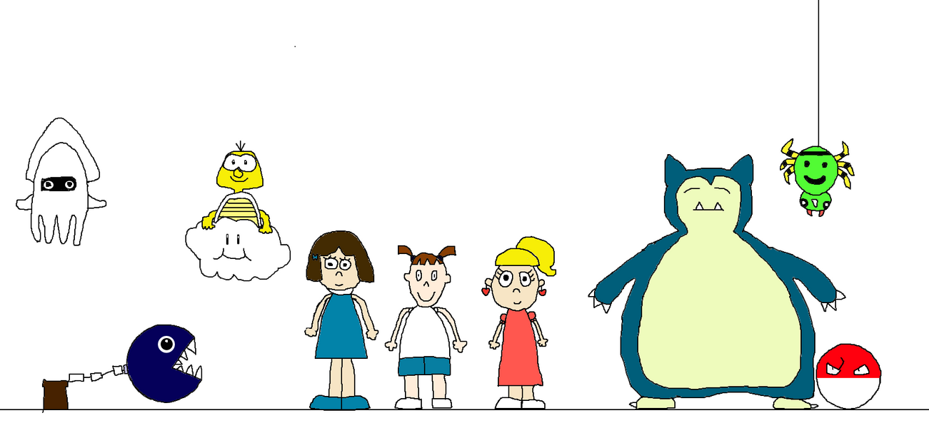 blooper chain chomp lakitu voltorb etc... by matiasni on DeviantArt