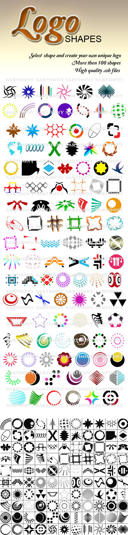 104 Logo Shapes by sarthony on DeviantArt