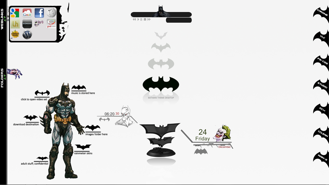 Batman Rainmeter Skins by scrollsofaryavart on DeviantArt