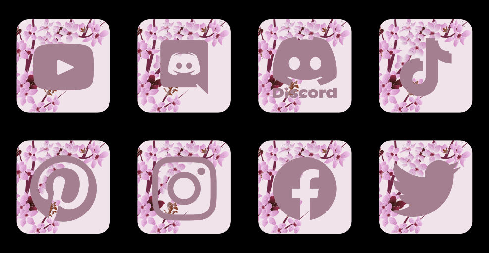 Cherry Blossom icons by TopSecretDesigns on DeviantArt