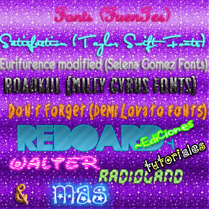 Fonts by EdiCionesYTutoRialeS on DeviantArt