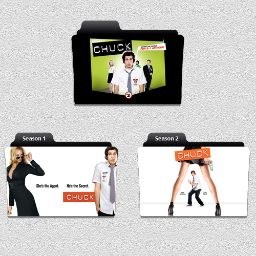 Chuck TV Show Folders by Stylee77 on DeviantArt