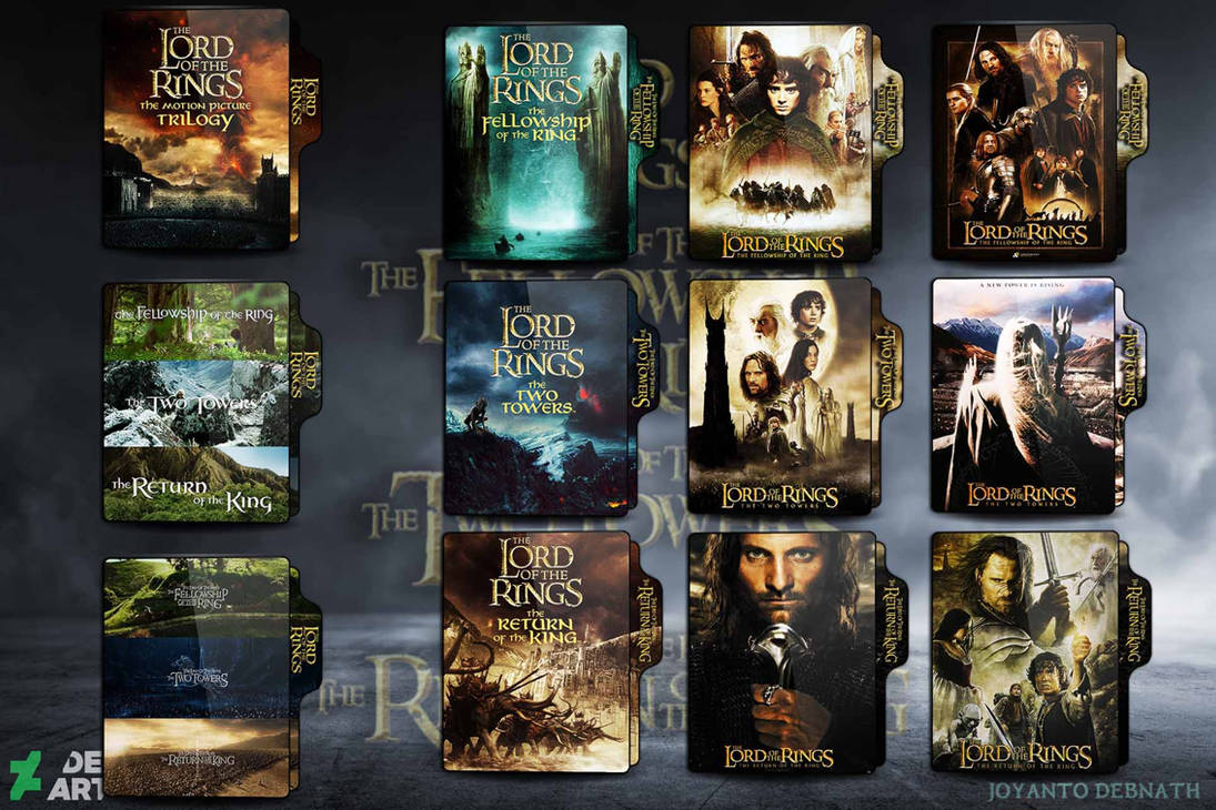 The Lord of the Rings (Trilogy) | Folder Icon by JoyantoDebnath on ...
