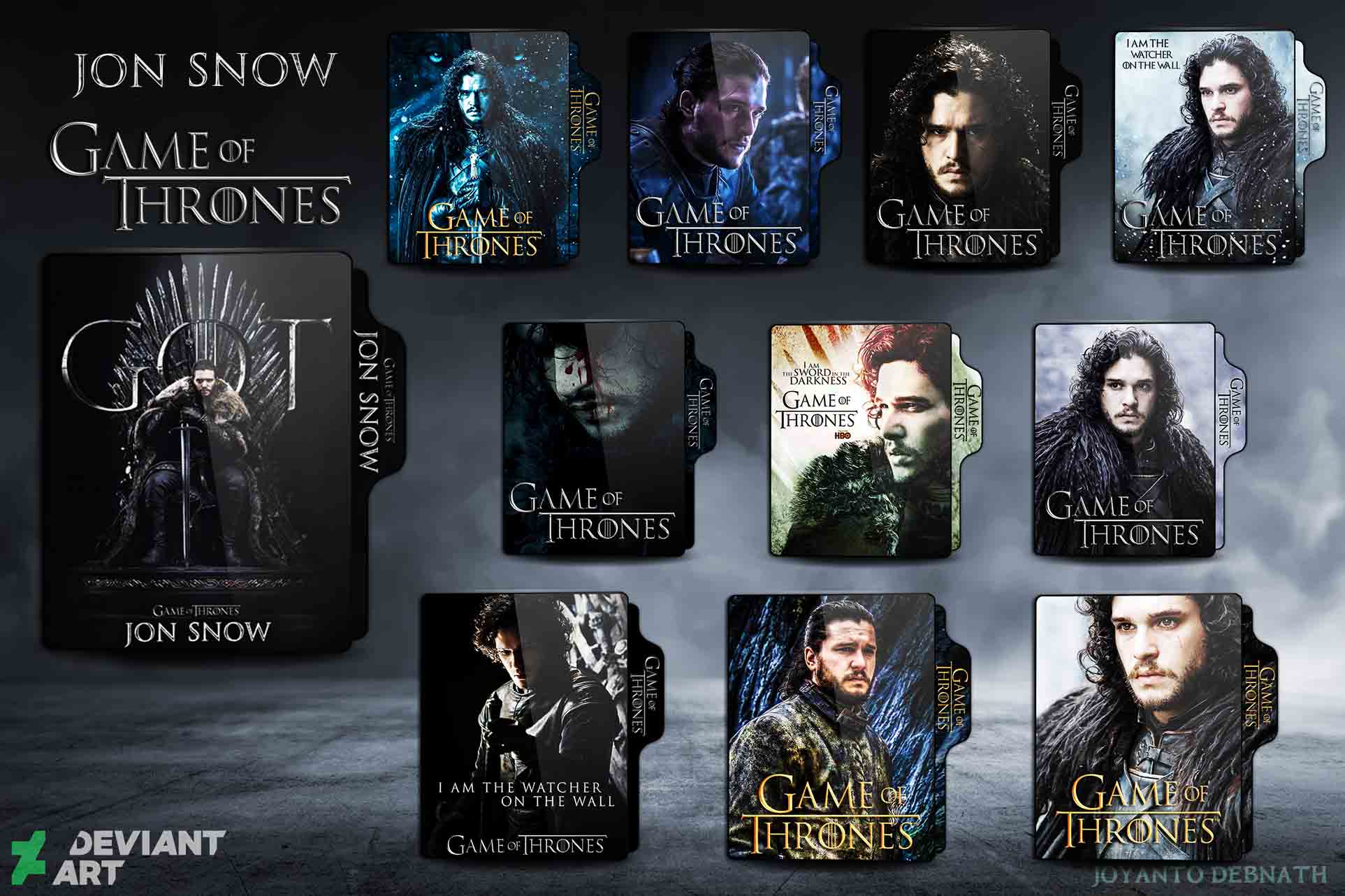 GOT - Jon Snow | Folder Icon by JoyantoDebnath on DeviantArt