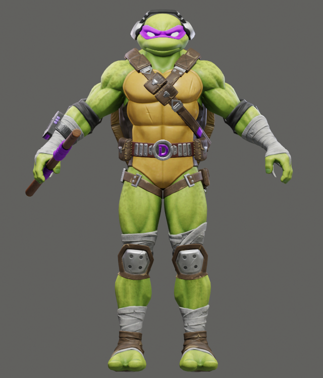 Donatello (TMNT) - Fortnite [Blend.] by Hunicrio on DeviantArt