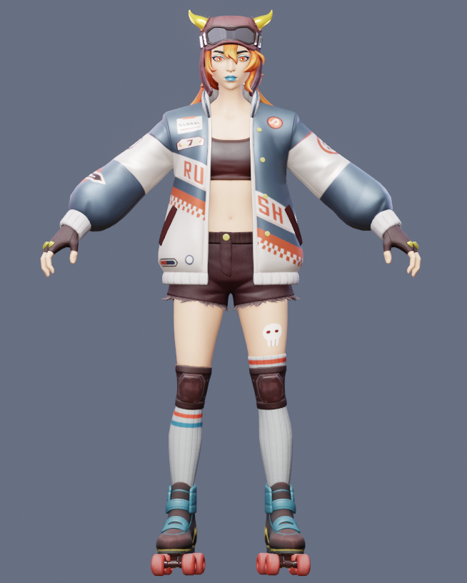 Lina Scorch - Blazin' Wheels - Fortnite (.Blend) by Hunicrio on DeviantArt