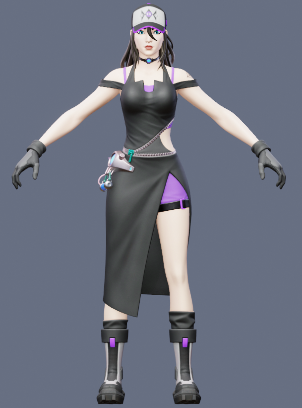 Spirit Hunter Saeko - Fortnite [Blend.] by Hunicrio on DeviantArt