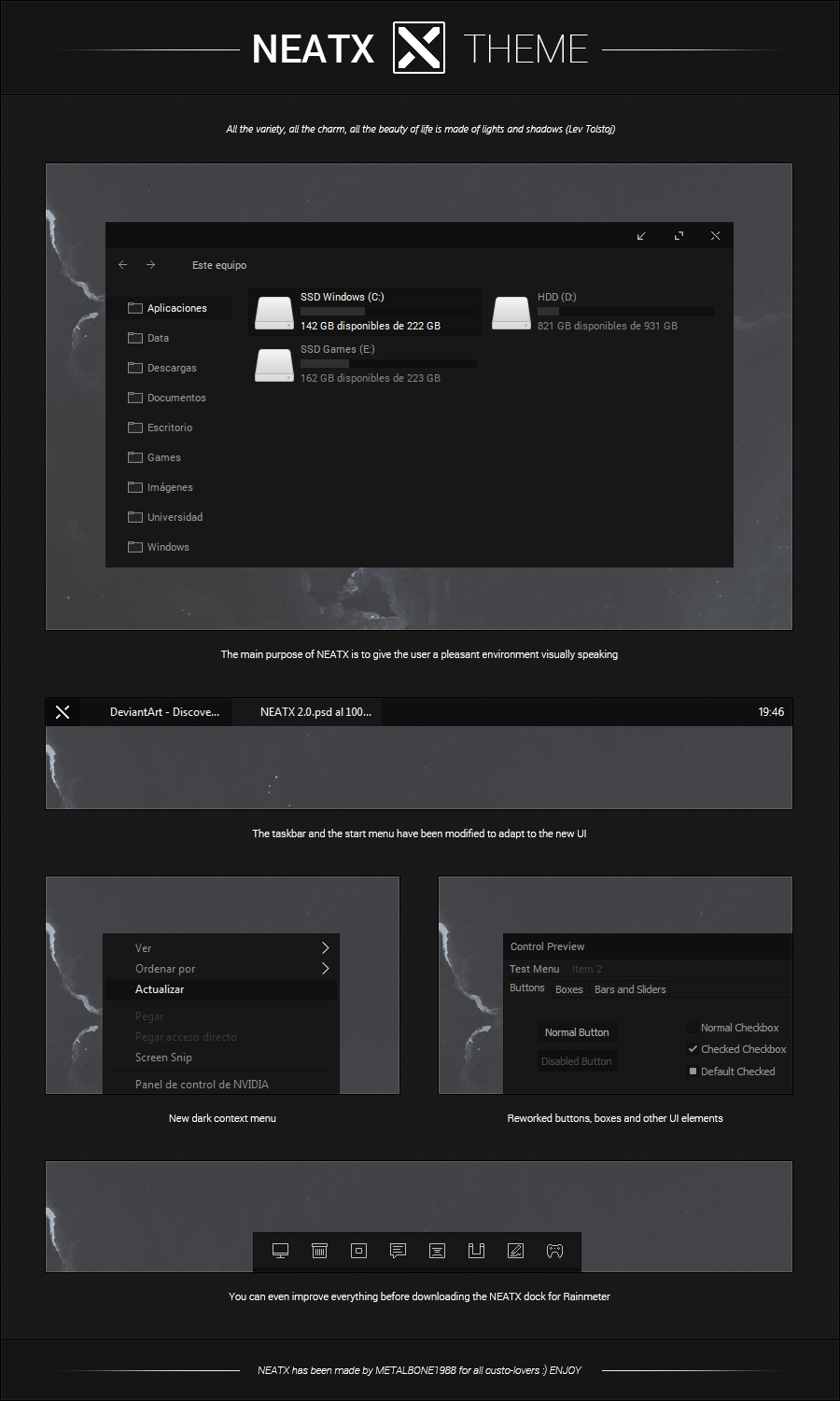 Neat X Theme by Metalbone1988 on DeviantArt