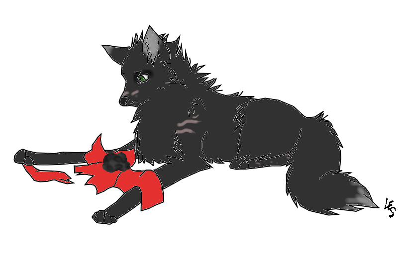 Christmas Wolf Temp Smooth01 by LaurenState on DeviantArt