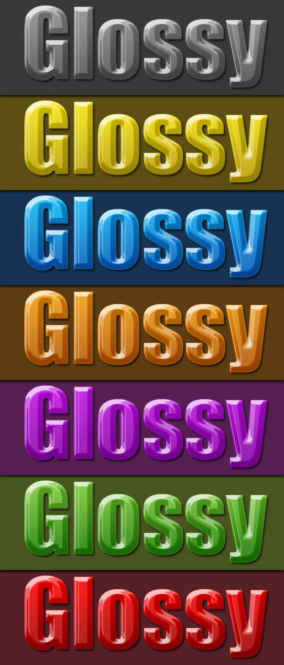 Glossy Layer Styles - 2 by Textuts on DeviantArt
