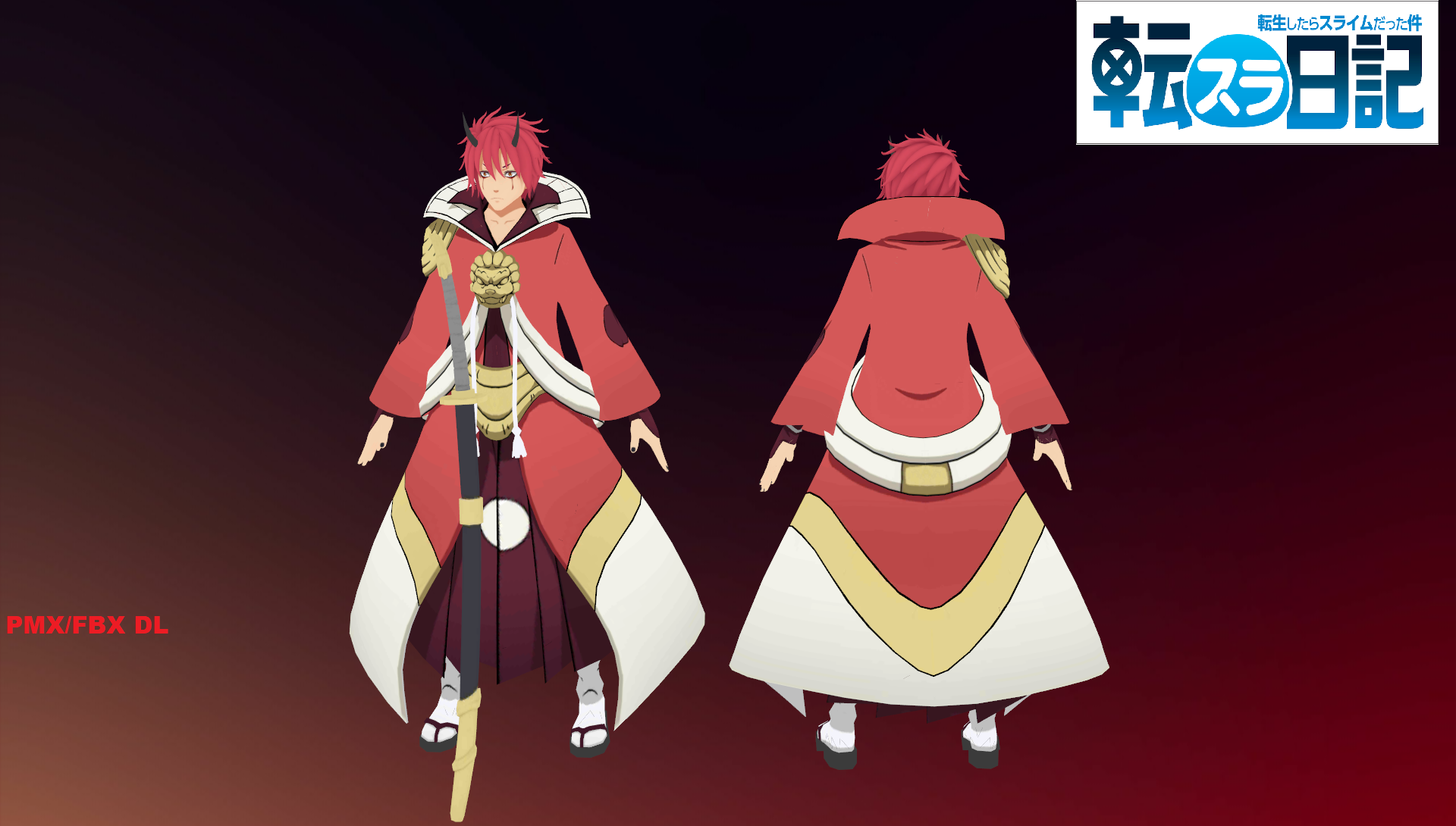 Benimaru Tensura King of Monsters model DL by llske7chll on DeviantArt