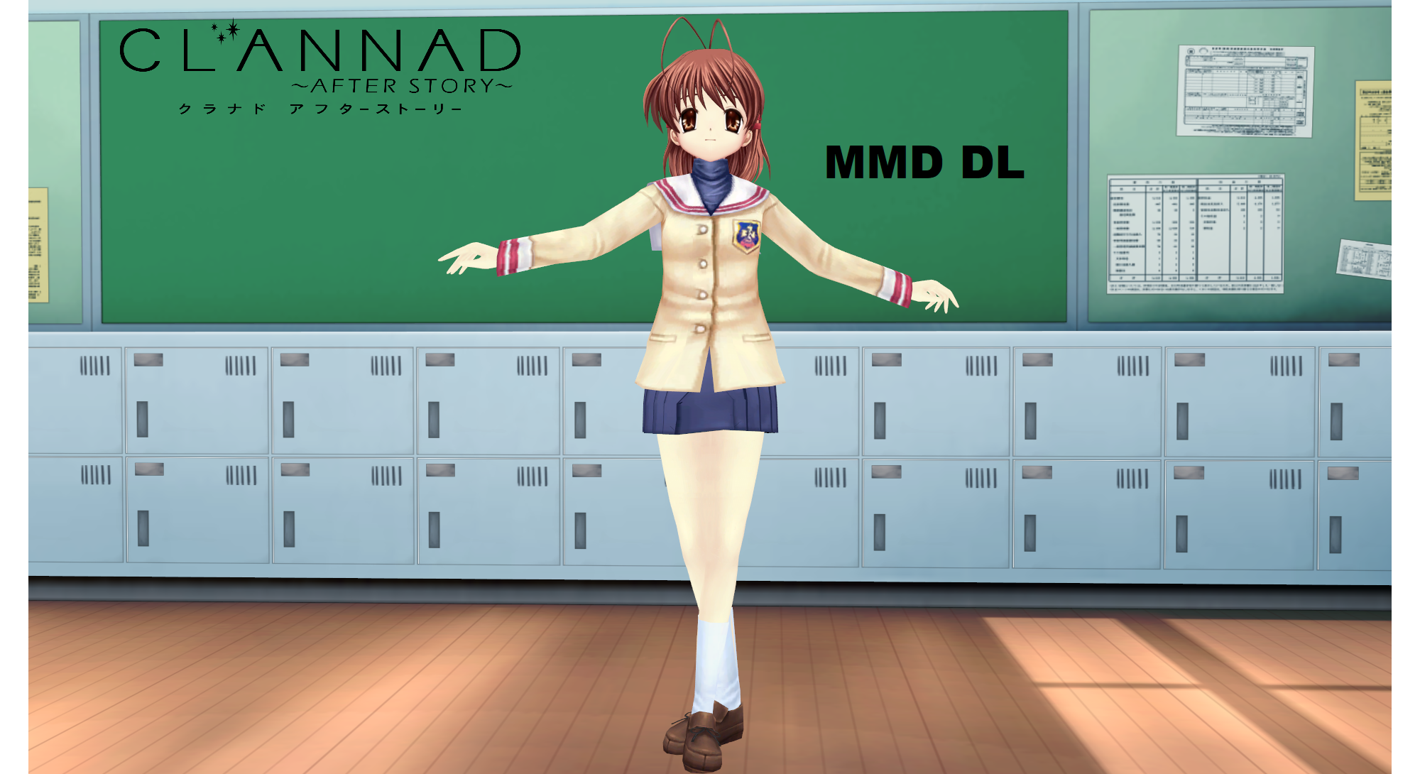 Clannad Nagisa Furukawa MMD model Dl by llske7chll on DeviantArt